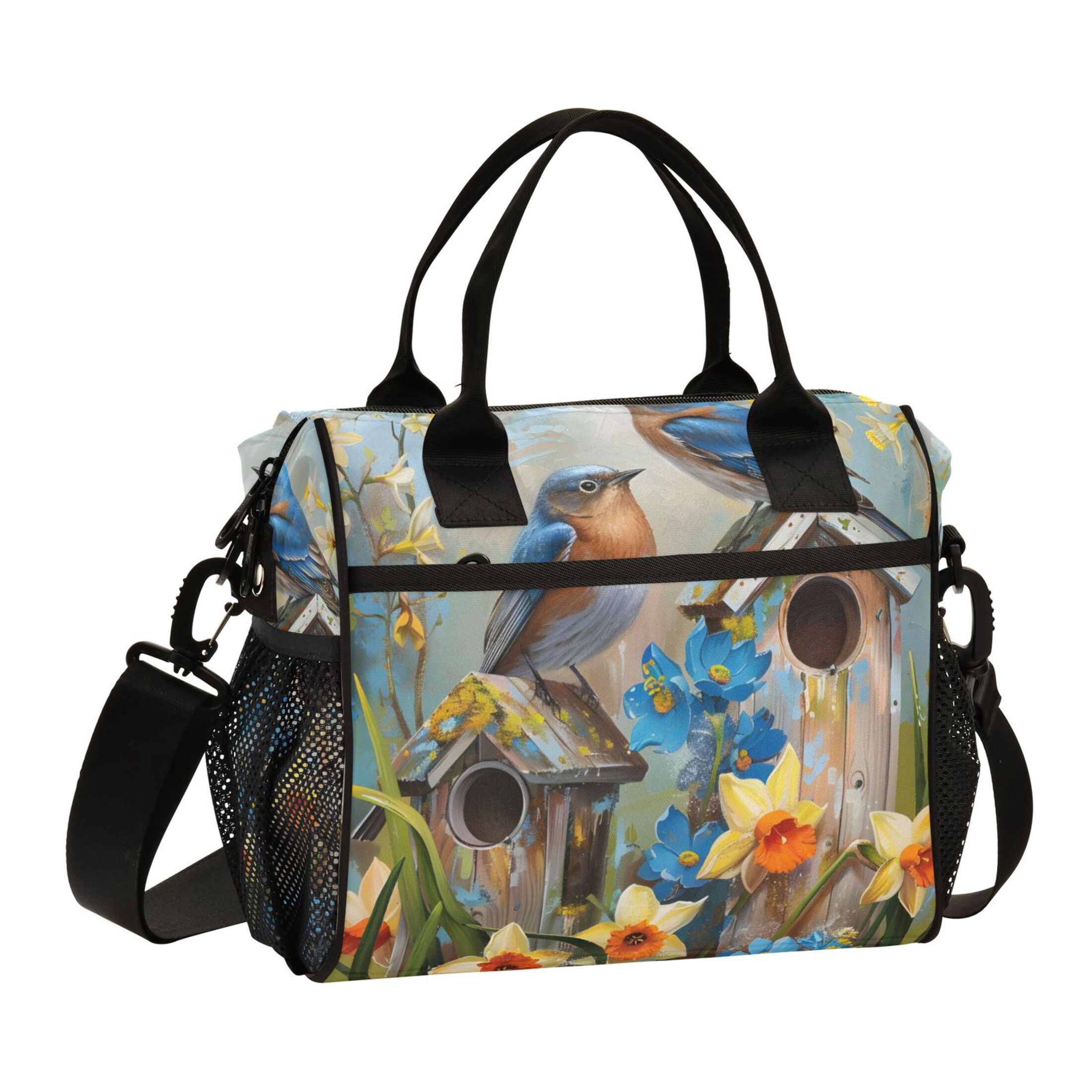 ALAZA Two Bird on House Insulated Lunch Bag Reusable Tote Box ...
