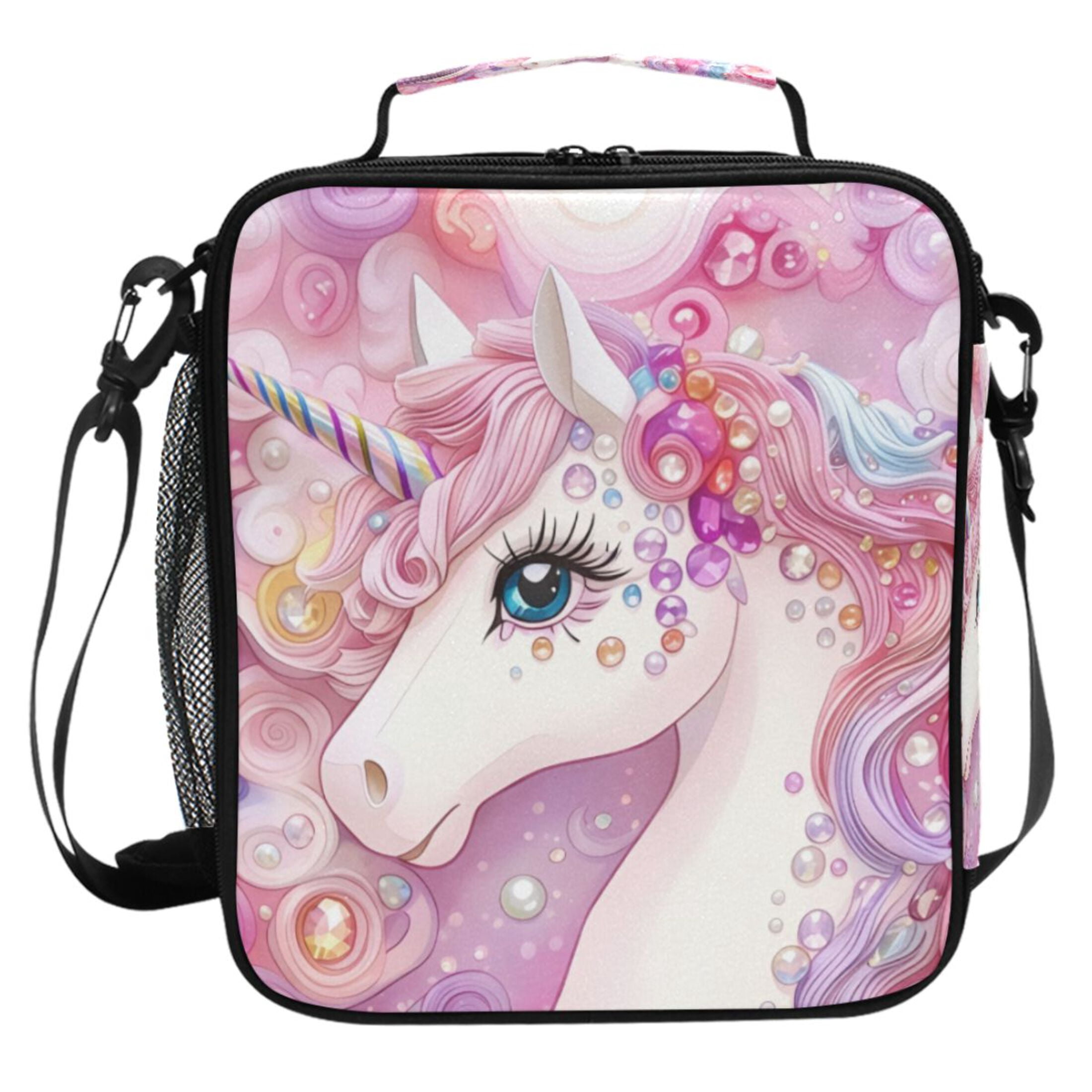ALAZA Unicorn Sparkle Lunch Box Insulated Cooler Lunch Bag with ...