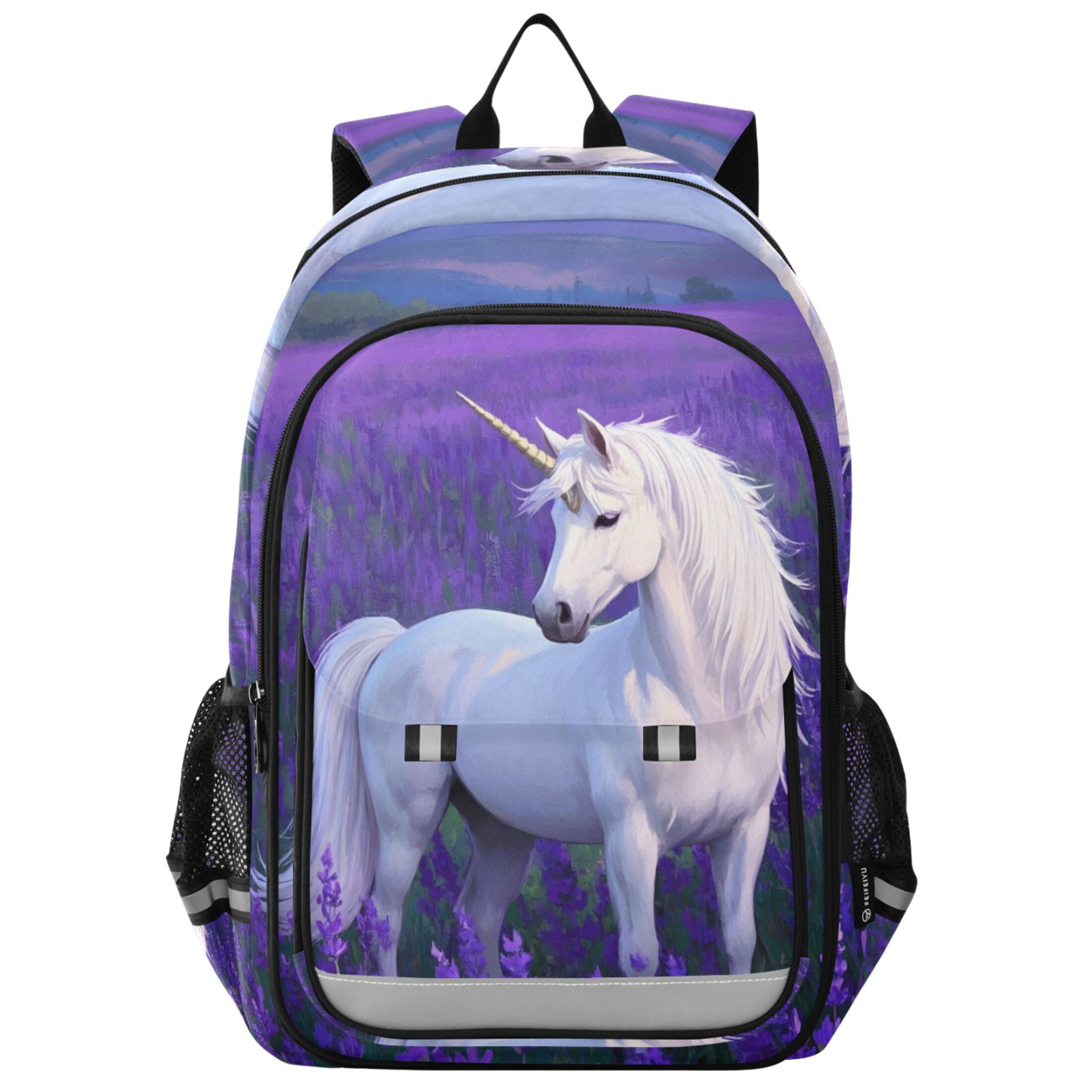 ALAZA Unicorn in Lavender School Laptop Backpack Travel Bag Casual ...