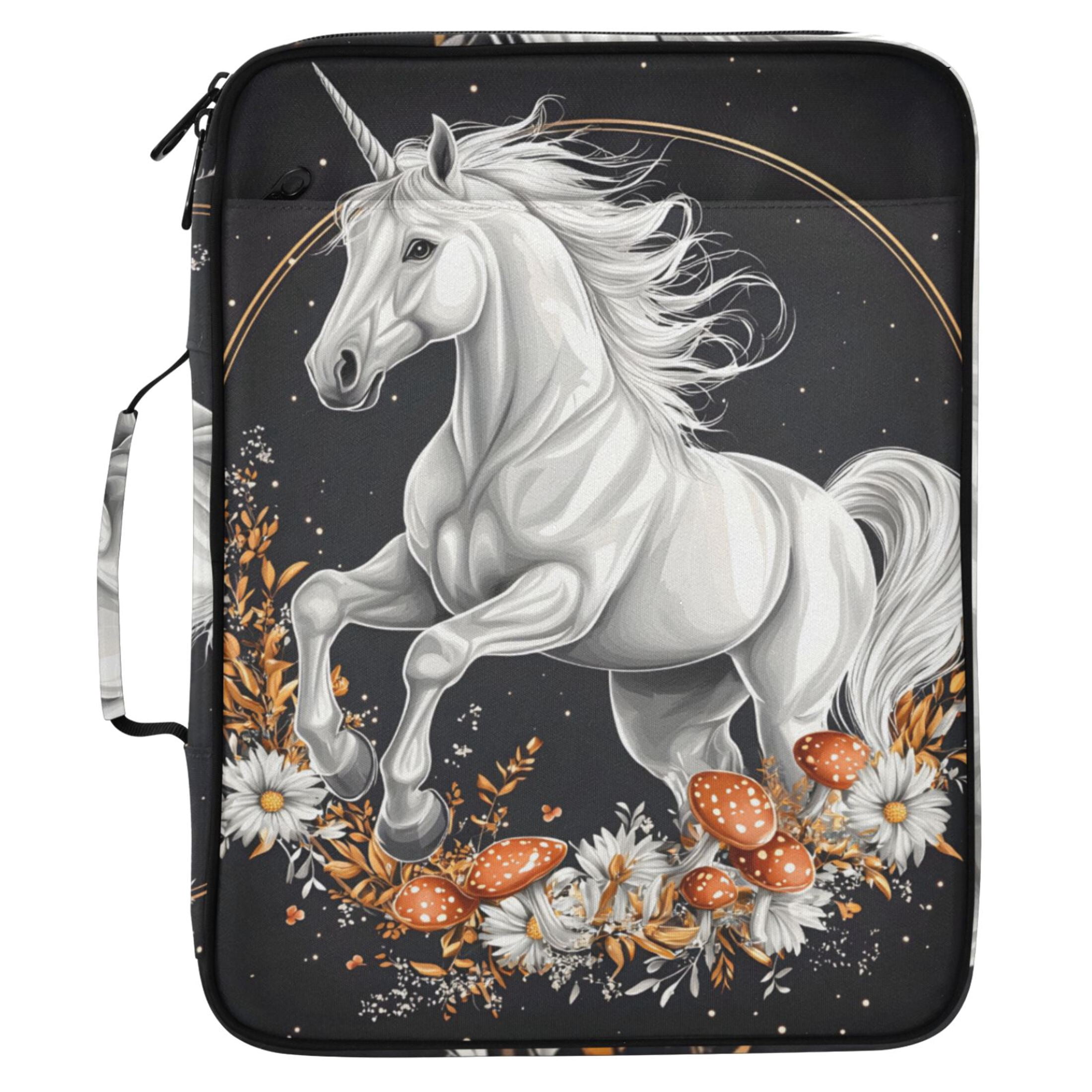 ALAZA Unicorn on Mushroom Pattern Expanding Accordion File Folder 3 ...