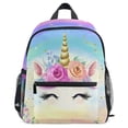 ALAZA Unicorn with Rainbow Pattern School Backpack Student Bookbag Mini ...
