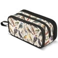 ALAZA Various Birds Pencil Case Bag Large 3 Compartment Pen Pouch ...