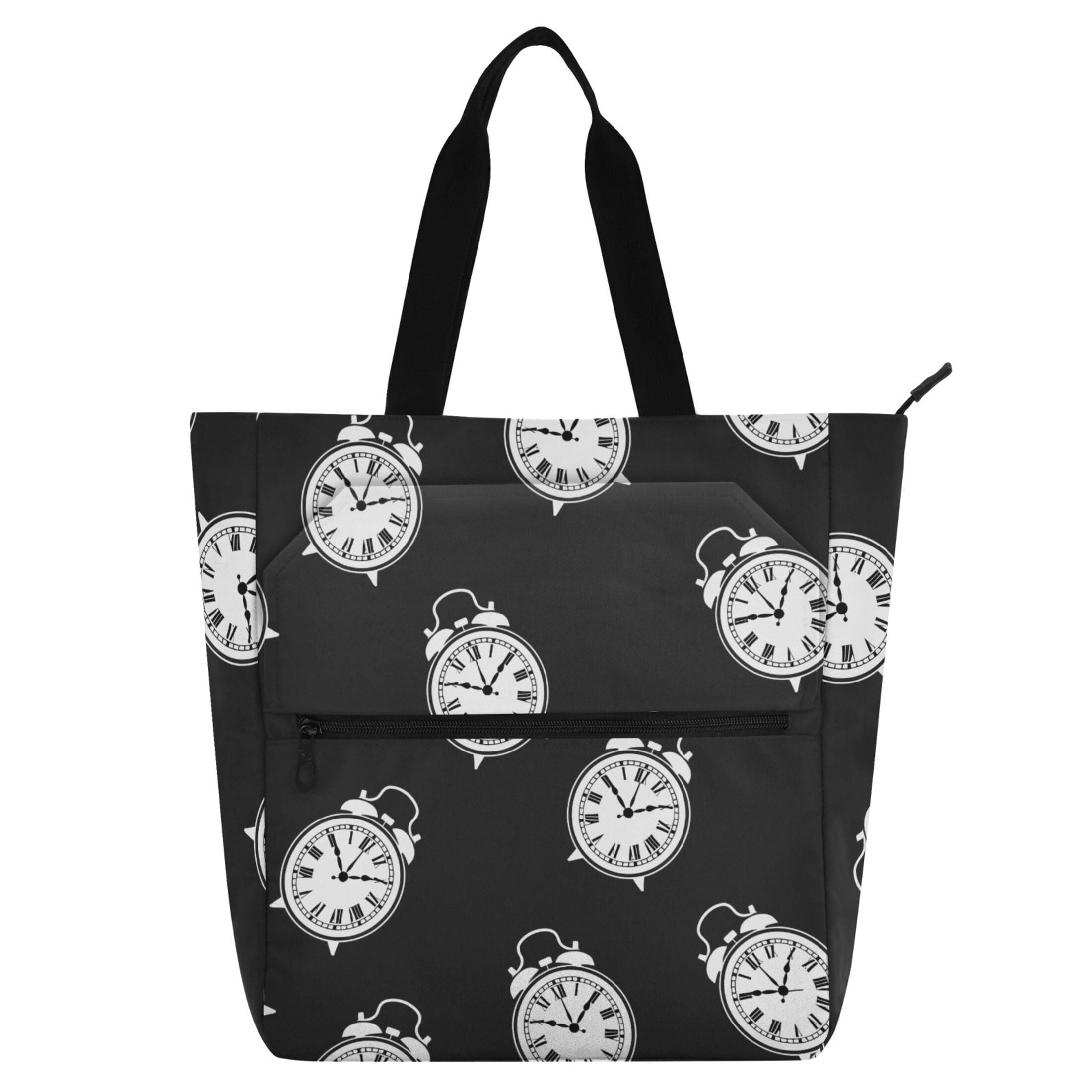 ALAZA Vintage Alarm Clocks-a3 School Book Bag Kids Tote Bags Handbag ...