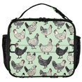 ALAZA Vintage Cartoon Chickens Insulated Lunch Box Lunch Bag Cooler ...