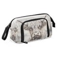 ALAZA Vintage Highland Cattle Pencil Pouch Big Capacity Pencil Case ...
