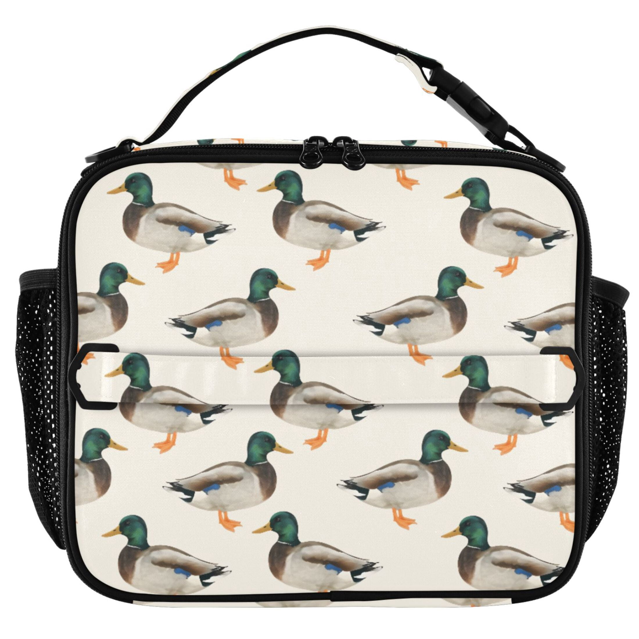 ALAZA Vintage Mallard Ducks Insulated Lunch Box Lunch Bag Cooler Tote ...