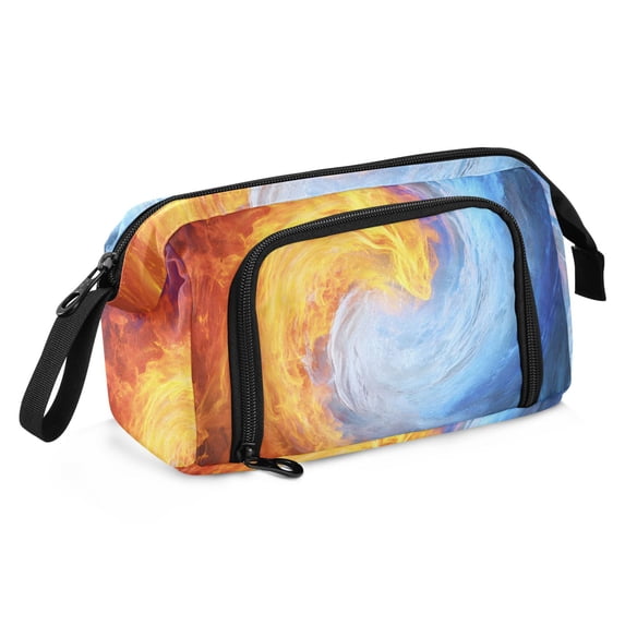 ALAZA Water Fire Flames Pencil Pouch Big Capacity Pencil Case Zipper ...