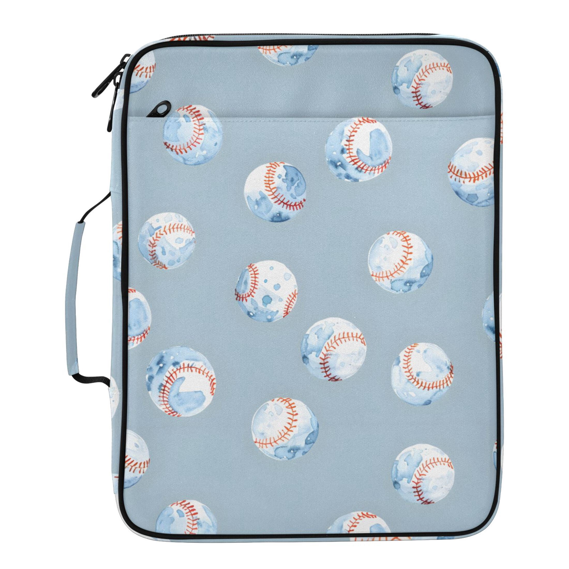 ALAZA Watercolor Baseballs Pattern Expanding Accordion File Folder 3 ...