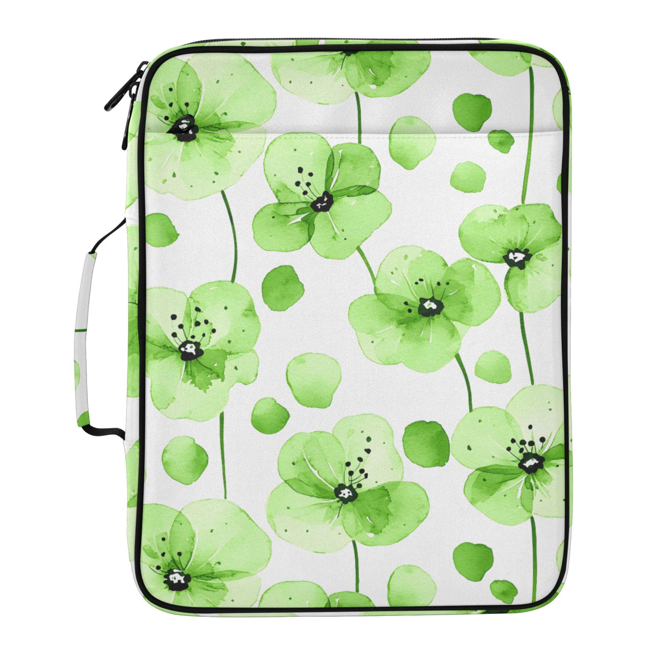 ALAZA Watercolor Flower Pattern Expanding Accordion File Folder 3 Ring ...