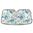 ALAZA Watercolor Turtle Cartoon Car Windshield Sun Shade Foldable UV ...
