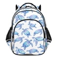 ALAZA Watercolor Turtles School Backpack Elementary Bag Student Bookbag ...