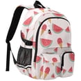 ALAZA Watermelon Ice Cream Print Student Backpack School Bookbag Large ...