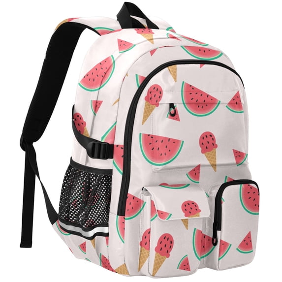 ALAZA Watermelon Ice Cream Print Student Backpack School Bookbag Large ...