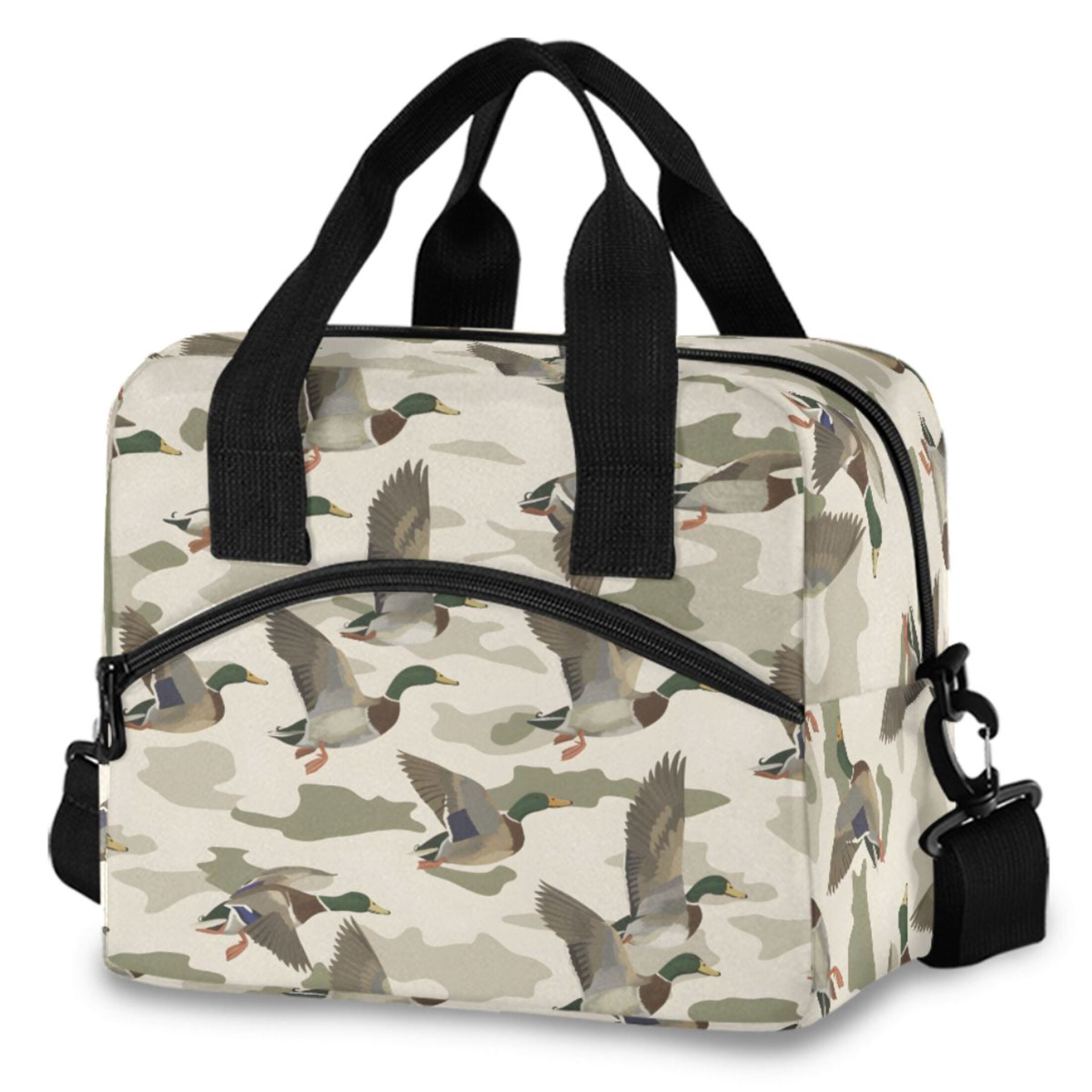 ALAZA Wild Duck Insulated Lunch Box Large Reusable Cooler Bag with ...