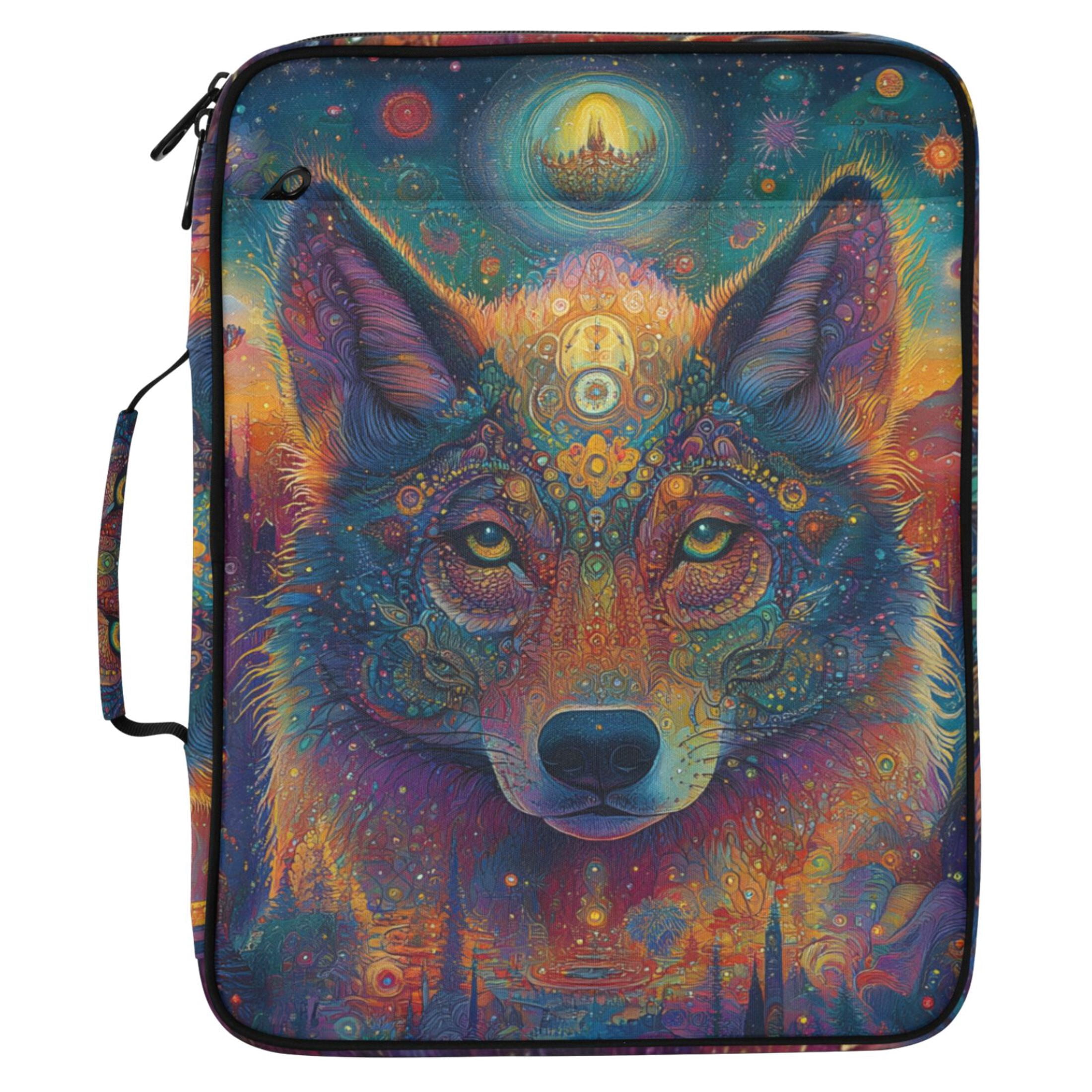 ALAZA Wolf Bohemia Pattern Expanding Accordion File Folder 3 Ring ...