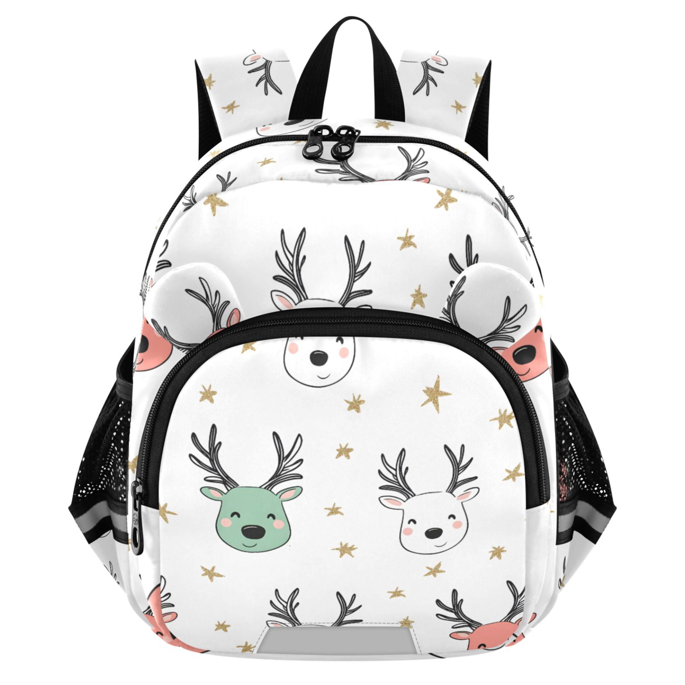 ALAZA Xmas Cute Reindeers Mini Backpack School Bookbag Age 3-7 Medium ...
