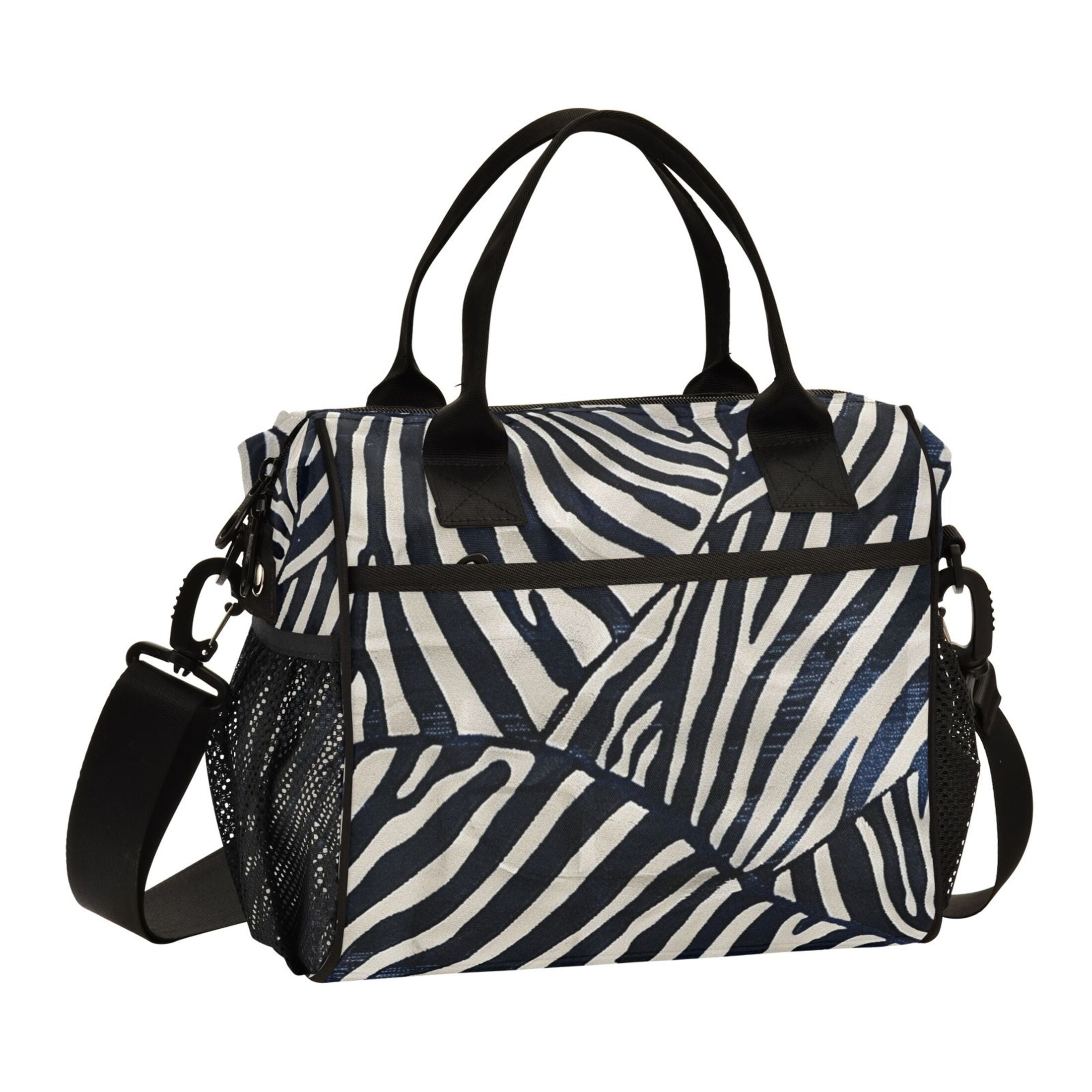 ALAZA Zebra Pattern Insulated Lunch Bag Reusable Tote Box Adjustable ...