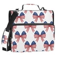 ALAZA Zipper Binder American Flag Bow Pattern 2 in 3 Ring Trapper ...