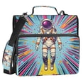 ALAZA Zipper Binder Astronaut 2 in 3 Ring Trapper Keeper 500 Sheet ...