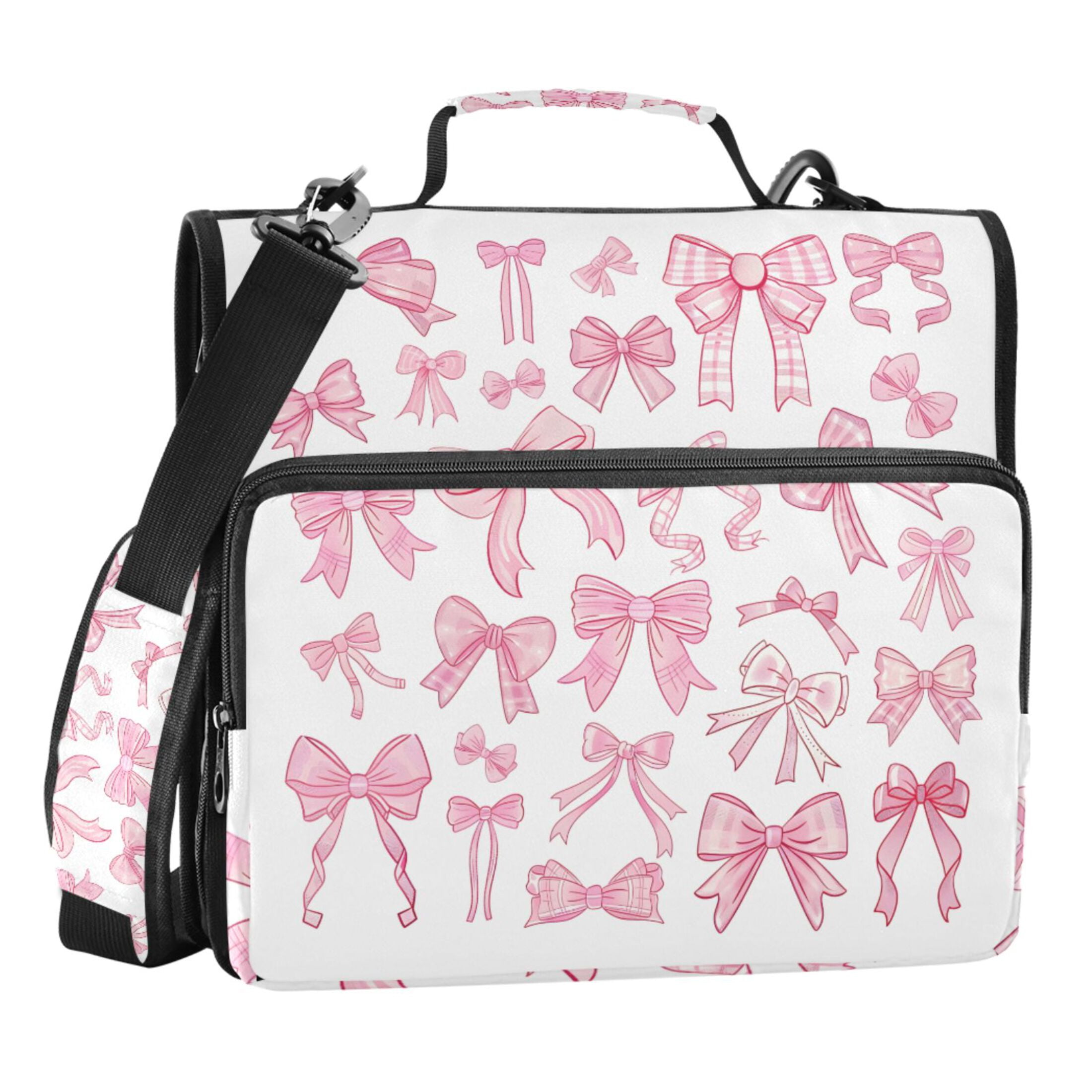 ALAZA Zipper Binder Bag Bow3 3 Ring File Folder Binder Organizer Bag ...