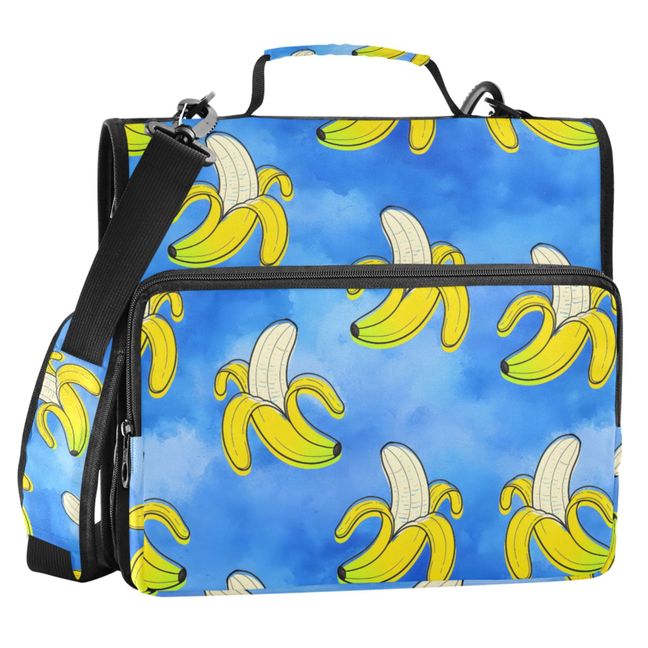 ALAZA Zipper Binder Bananas 2 in 3 Ring Trapper Keeper 500 Sheet ...