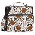 ALAZA Zipper Binder Baseballs Leopard 2 in 3 Ring Trapper Keeper 500 ...