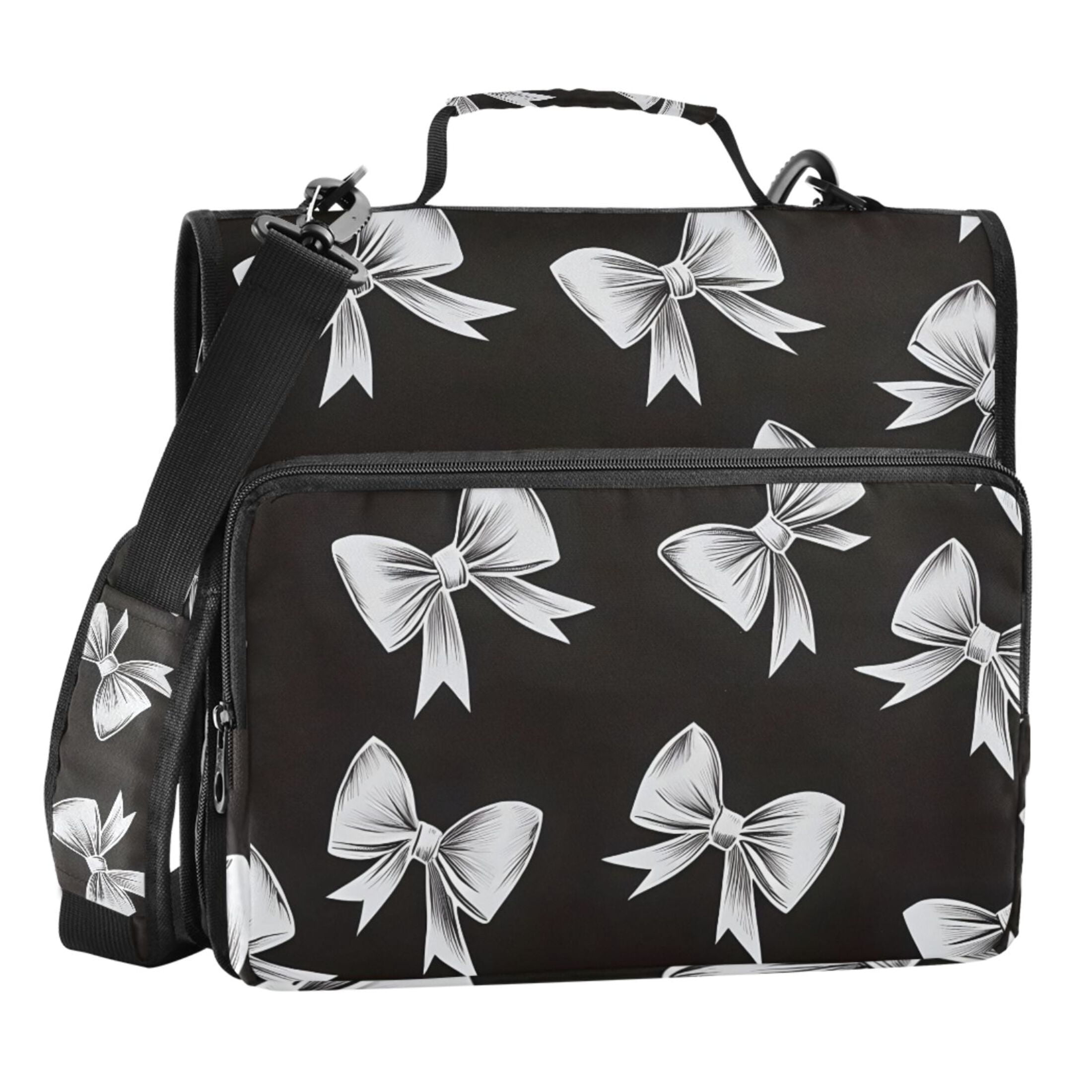 ALAZA Zipper Binder Bow 1.5 inch 3 Ring 500 Sheet Capacity File Folder ...