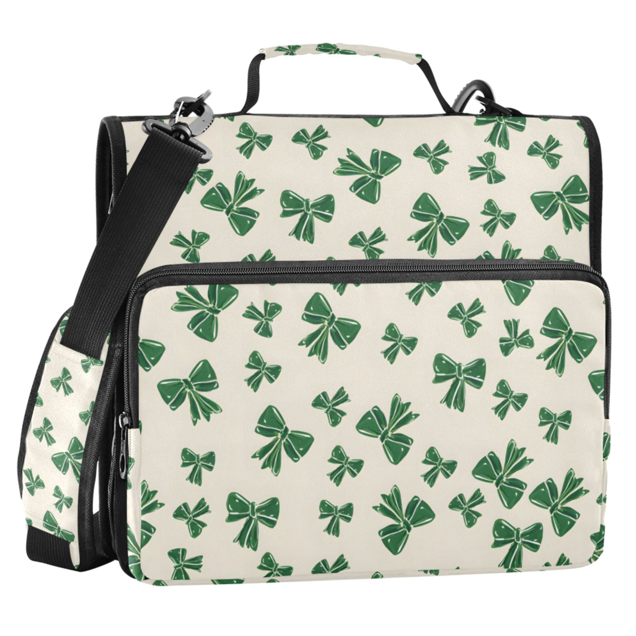ALAZA Zipper Binder Bow Green 2 in 3 Ring Trapper Keeper 500 Sheet ...