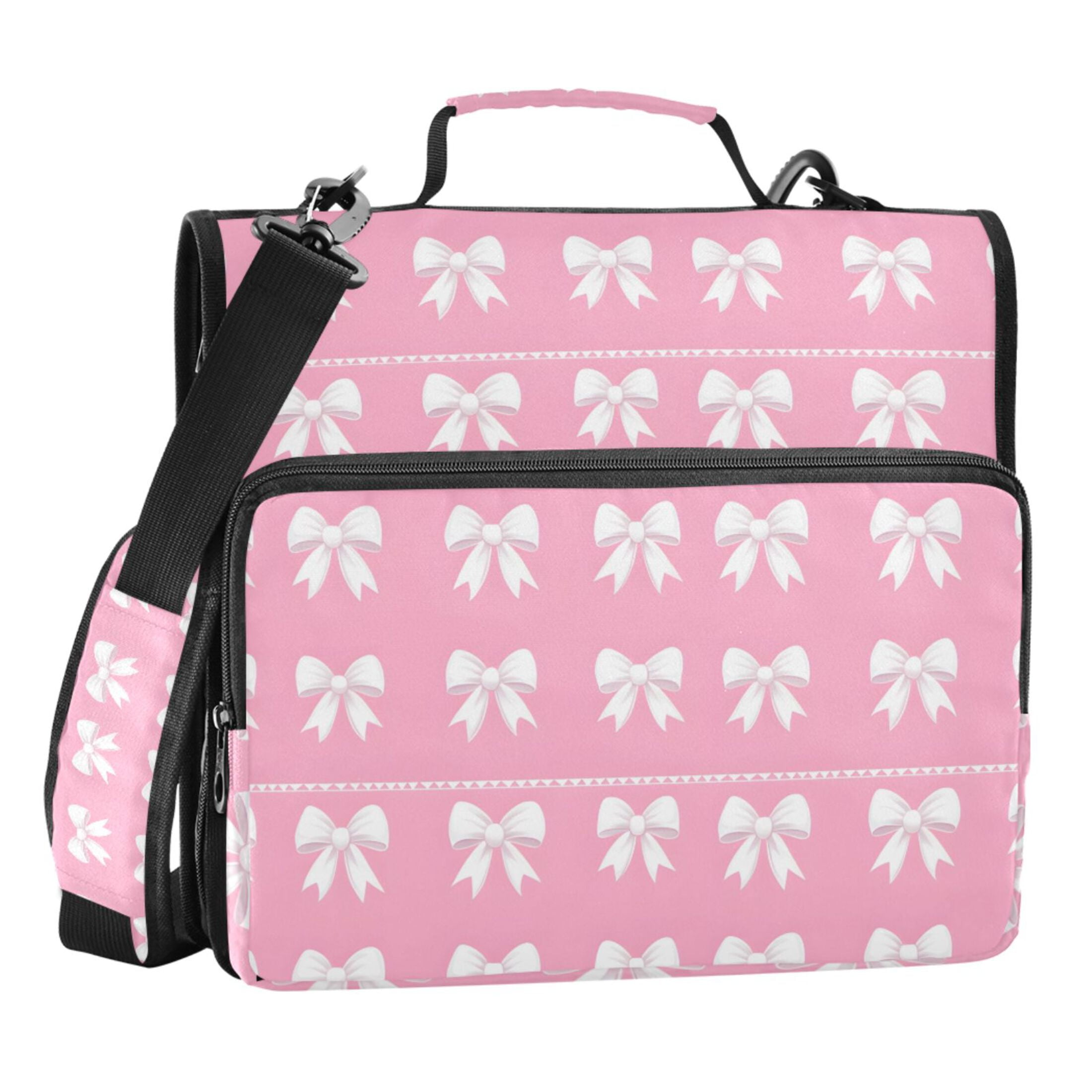 ALAZA Zipper Binder Bows-a2 3 Ring Trapper Keeper File Folder Organizer ...