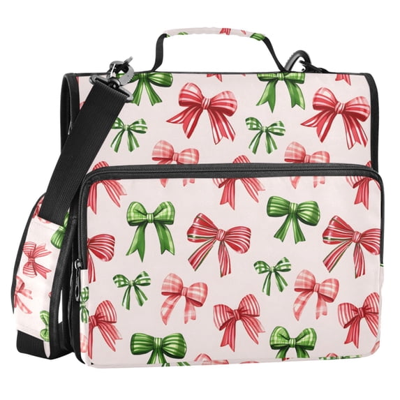ALAZA Zipper Binder Bows-b2 2 in 3 Ring Trapper Keeper 500 Sheet ...