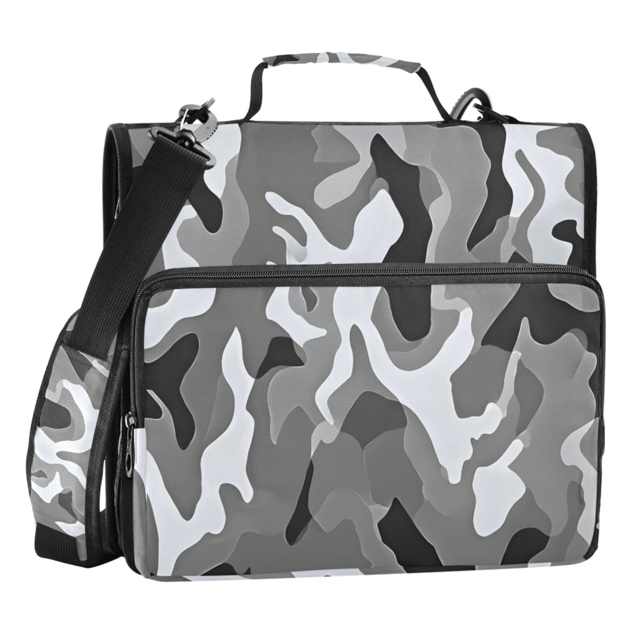 ALAZA Zipper Binder Camouflage Gray 3 Ring Trapper Keeper File Folder ...