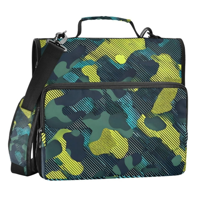 ALAZA Zipper Binder Camouflage Green-c1 3 Ring Trapper Keeper File ...