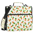 ALAZA Zipper Binder Carrots Polka Dots 2 in 3 Ring Trapper Keeper 500 ...