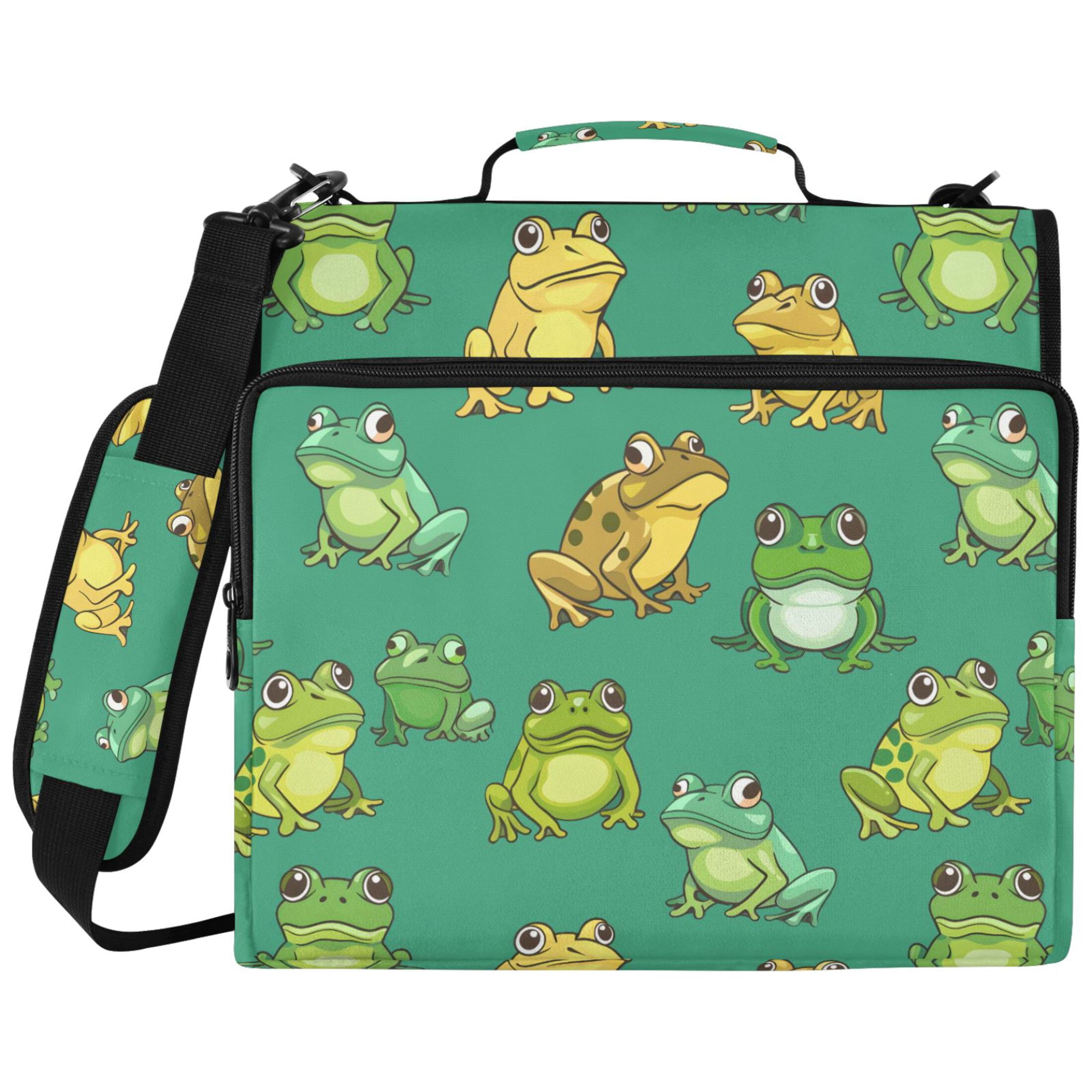 ALAZA Zipper Binder Cartoon Frog Pattern 2 inch 3 Ring 500 Sheet ...