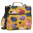 ALAZA Zipper Binder Cartoon Sheep 2 in 3 Ring Trapper Keeper 500 Sheet ...