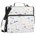 ALAZA Zipper Binder Cats Line Pattern 2 in 3 Ring Trapper Keeper 500 ...