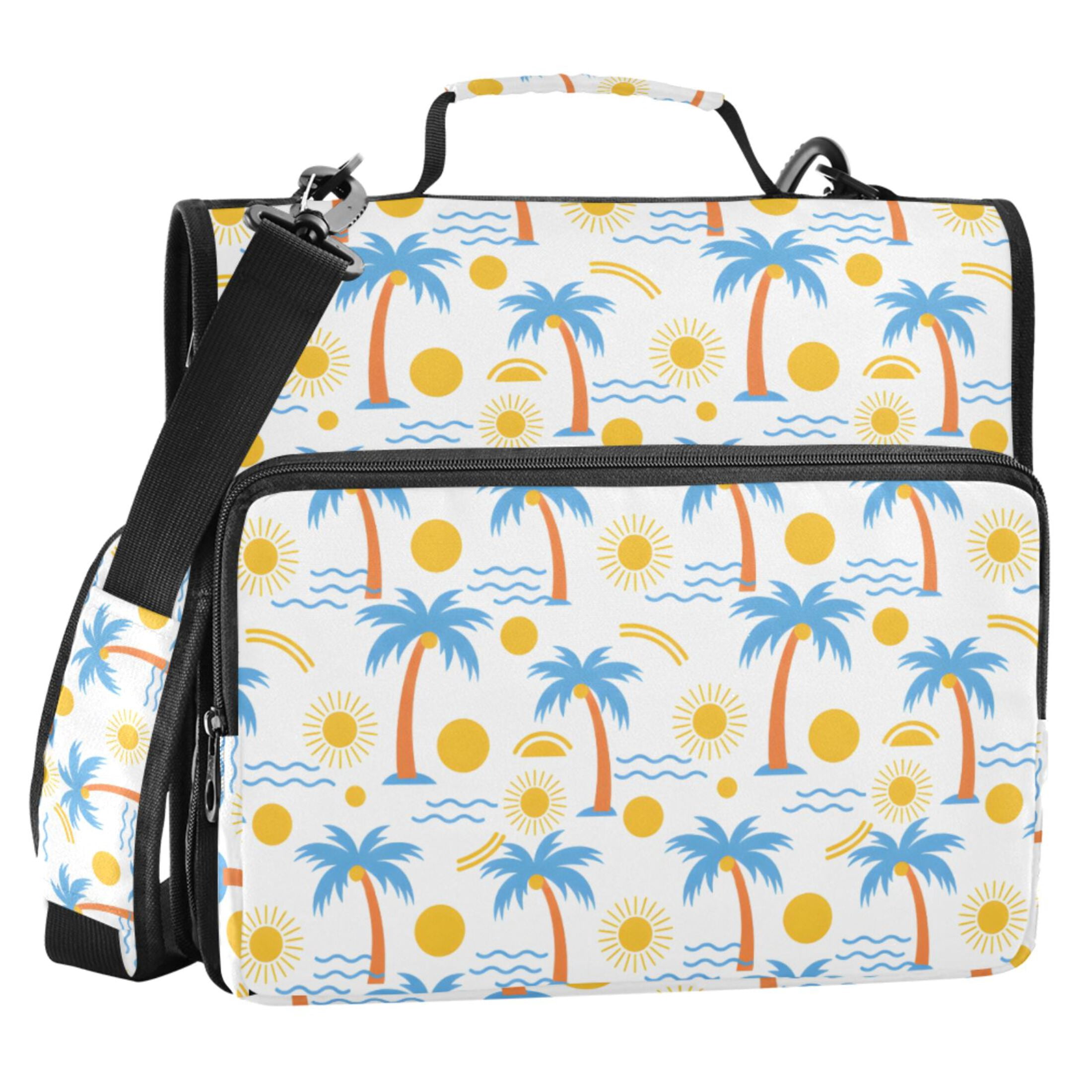 ALAZA Zipper Binder Coconut Palm Sun 2 in 3 Ring Trapper Keeper 500 ...