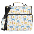 ALAZA Zipper Binder Coconut Palm Sun 2 in 3 Ring Trapper Keeper 500 ...