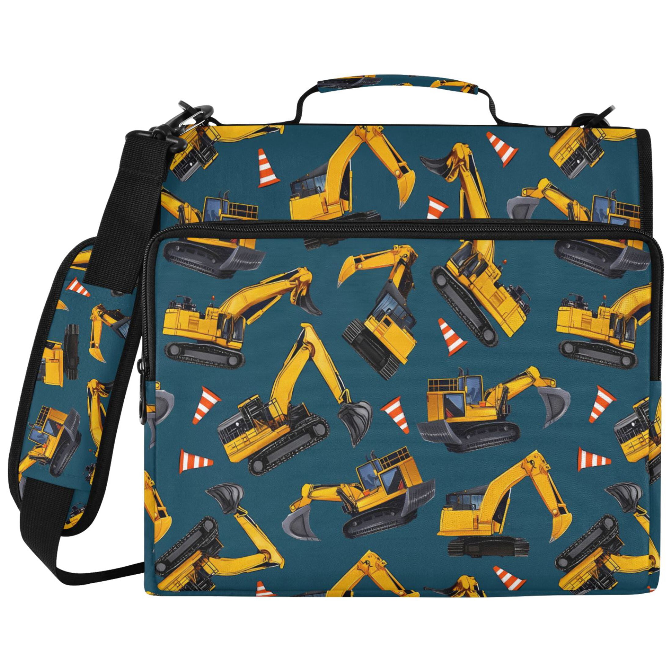 ALAZA Zipper Binder Construction Vehicles Pattern 2 inch 3 Ring 500 ...
