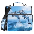 ALAZA Zipper Binder Dolphin Jumping 2 in 3 Ring Trapper Keeper 500 ...
