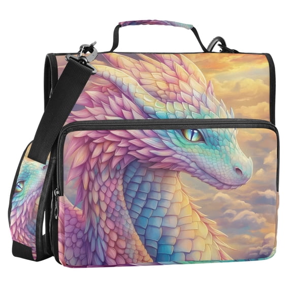 ALAZA Zipper Binder Dragon Sky 2 in 3 Ring Trapper Keeper 500 Sheet ...