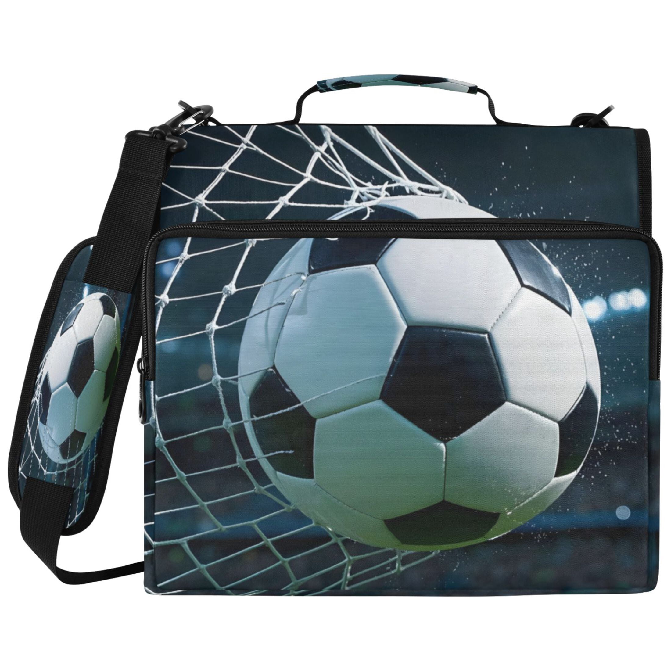 ALAZA Zipper Binder Football Field Pattern 2 inch 3 Ring 500 Sheet ...
