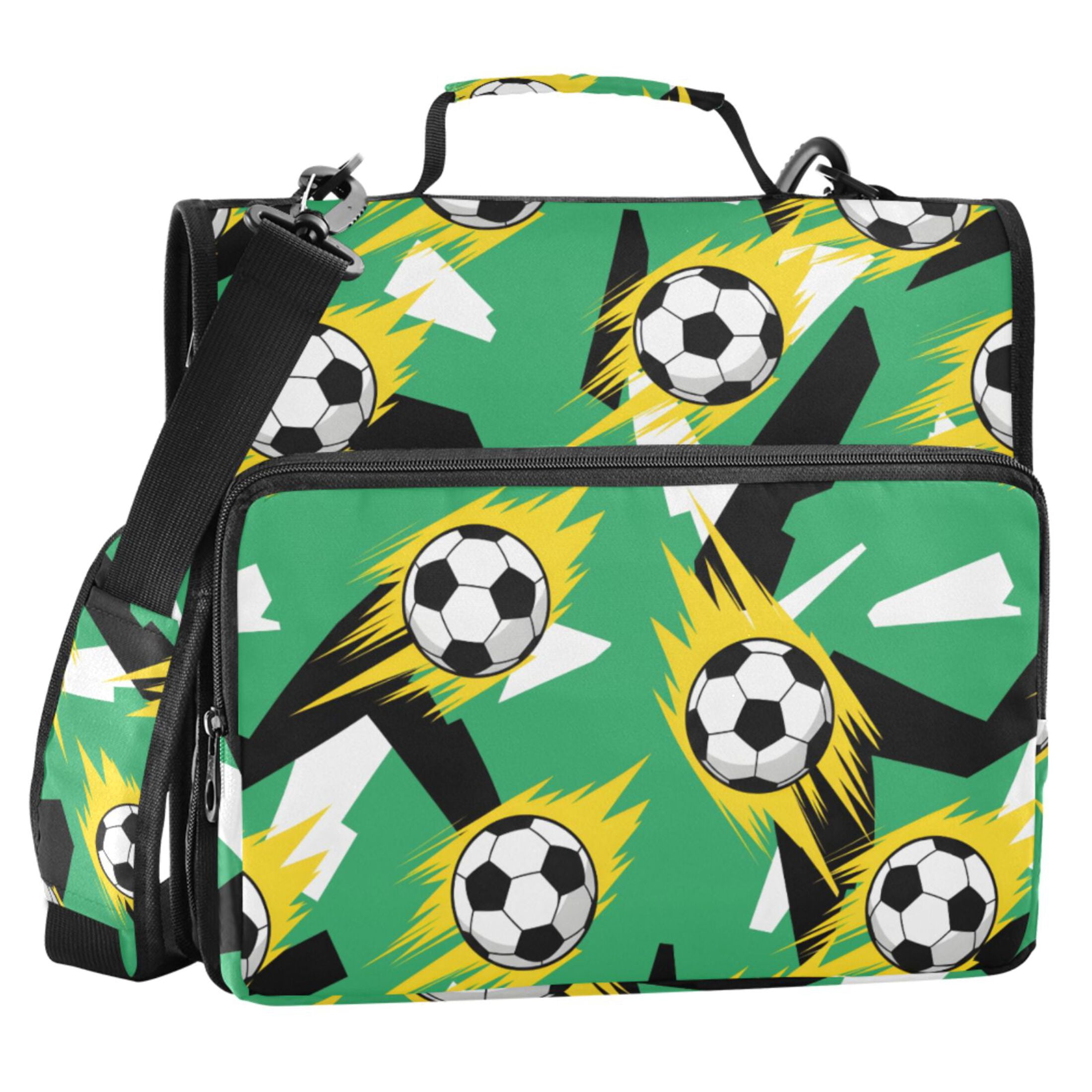 ALAZA Zipper Binder Football Style 2 in 3 Ring Trapper Keeper 500 Sheet ...
