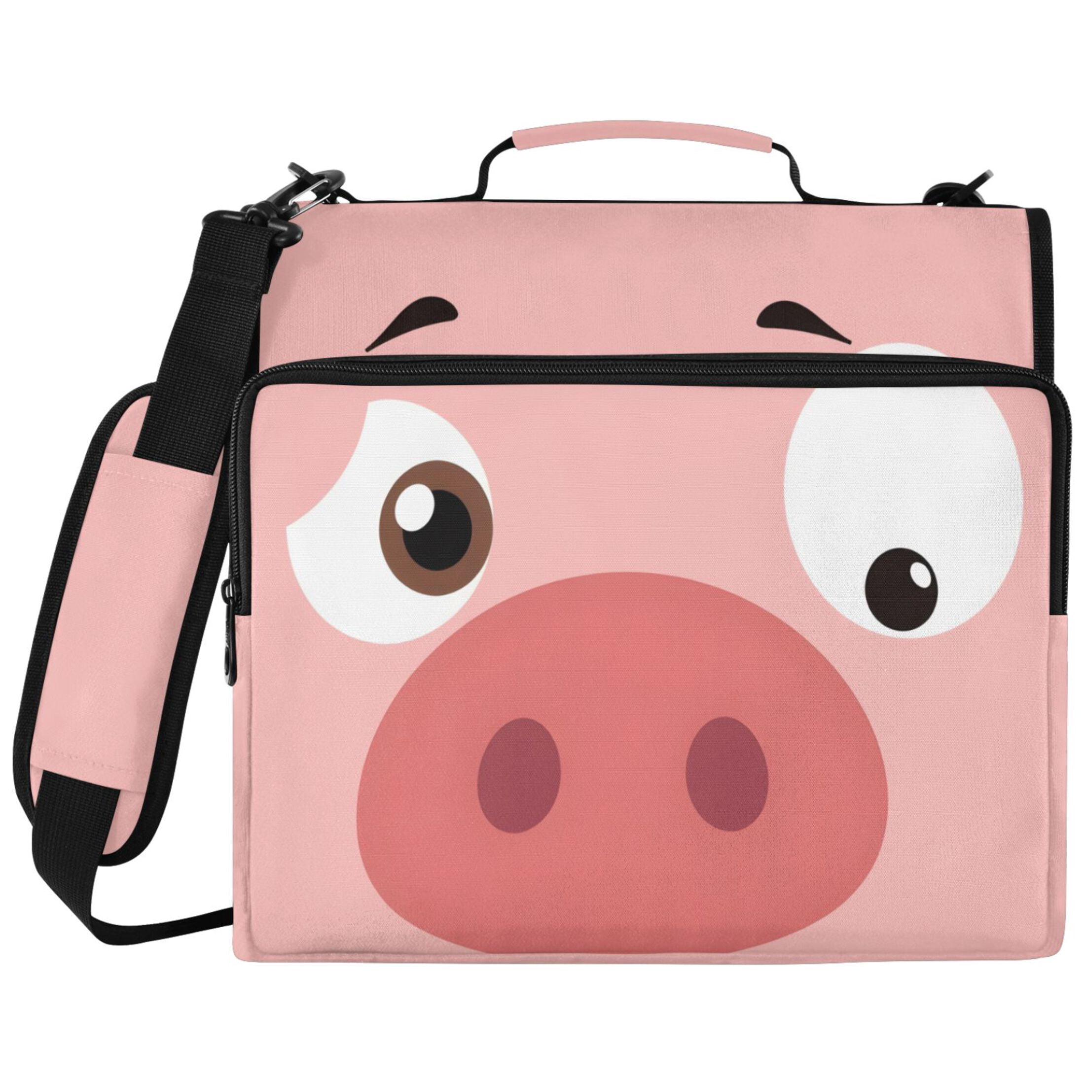 ALAZA Zipper Binder Funny Pig Face Pattern 2 inch 3 Ring 500 Sheet ...