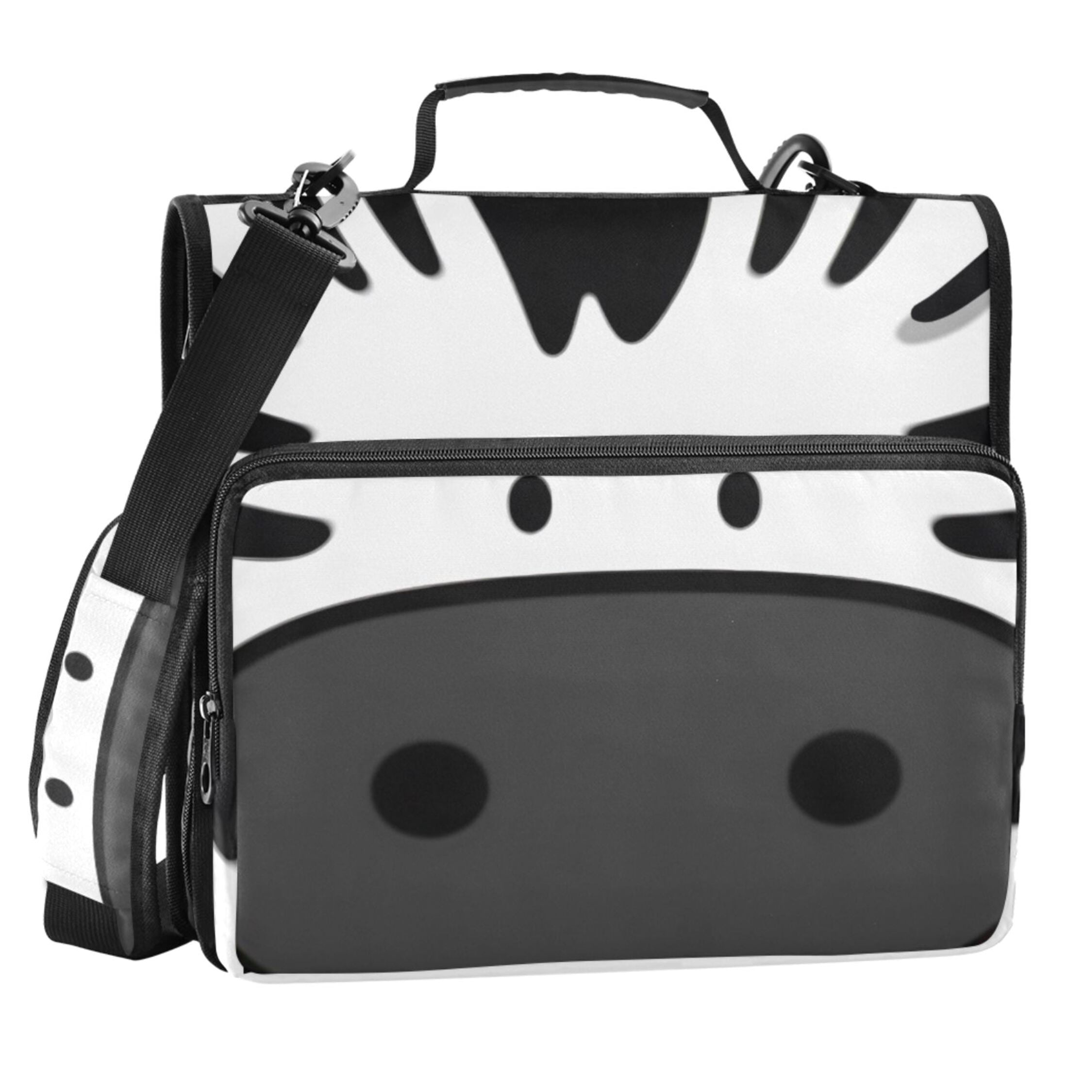 ALAZA Zipper Binder Funny Zebra Face 2 in 3 Ring Trapper Keeper 500 ...