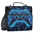 ALAZA Zipper Binder Neon Game Controller Cool 2 in 3 Ring Trapper ...