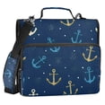 ALAZA Zipper Binder Ocean Anchors 2 in 3 Ring Trapper Keeper 500 Sheet ...