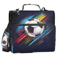 ALAZA Zipper Binder Soccer Ball Art 2 in 3 Ring Trapper Keeper 500 ...