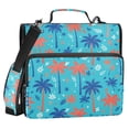 ALAZA Zipper Binder Summer Palm Trees 2 in 3 Ring Trapper Keeper 500 ...