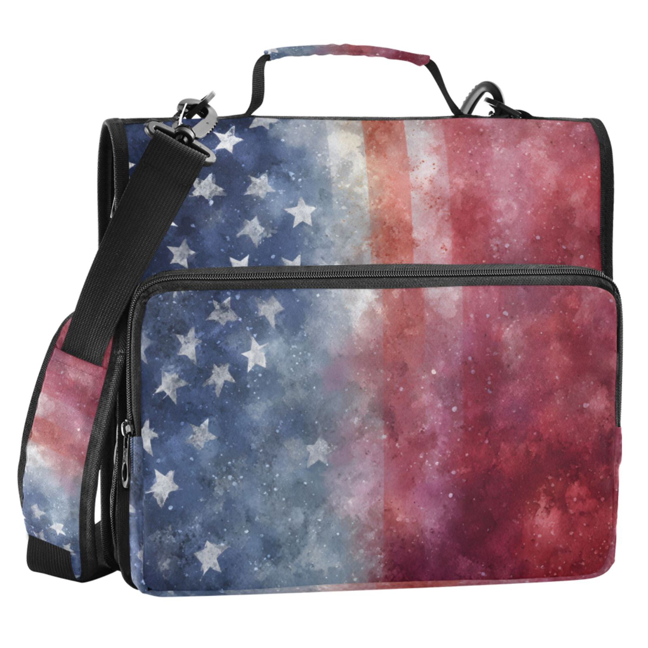 ALAZA Zipper Binder Vintage Flag 2 in 3 Ring Trapper Keeper 500 Sheet ...